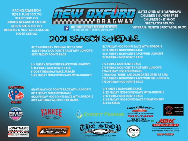 Car Show, Drag Racing Events | Oxford, ME | New Oxford Dragway